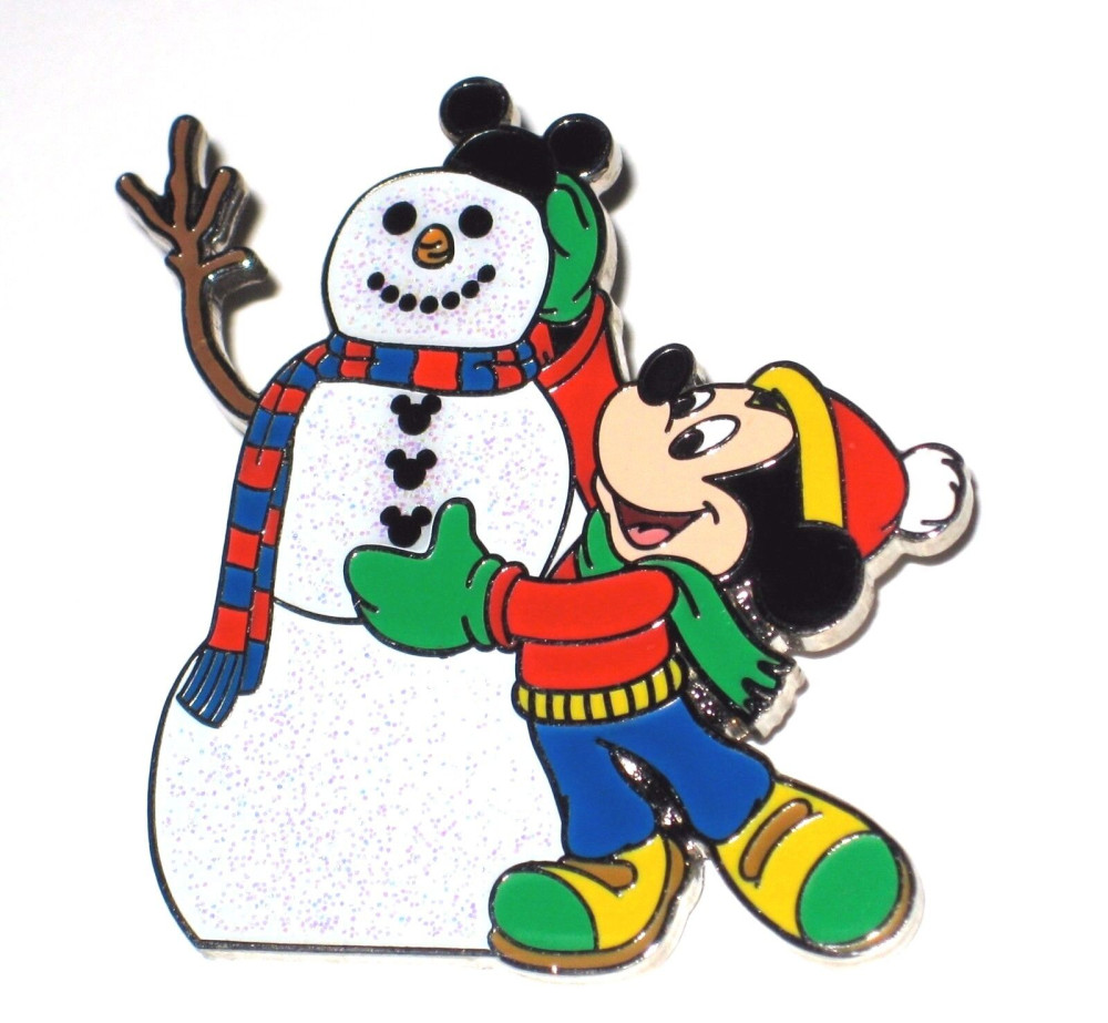 74980 - Mickey Mouse and Snowman (Sparkle) - Mickey Mouse - Disneyland ...