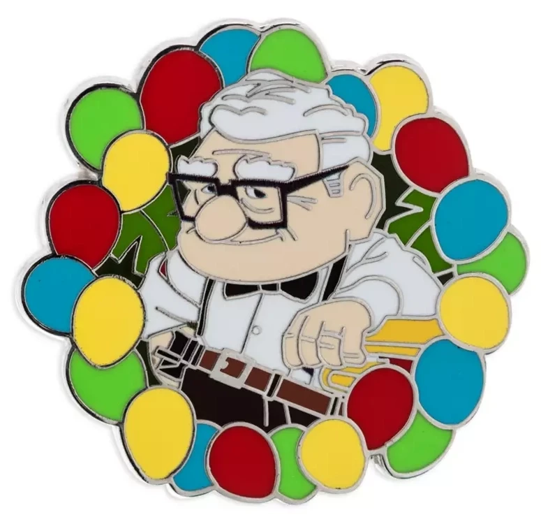 75224 - Older Carl - Pixar's Up Balloon Frame Mystery Collection