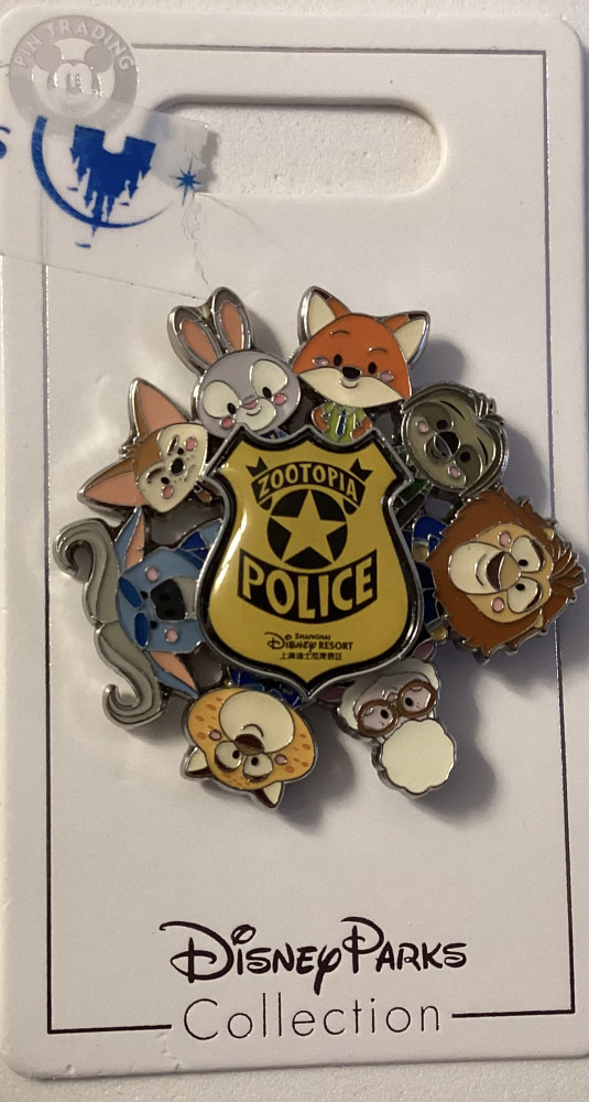75532 - Zootopia Police Badge Spinner - Zootopia - Shanghai Disney Resort Disney Pin