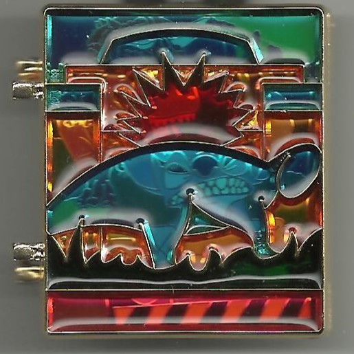 75719 - Stitch with Dinosaur - 2010 Stained Glass Character Attractions ...