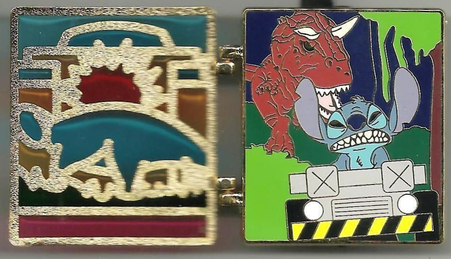 75719 - Stitch with Dinosaur - 2010 Stained Glass Character Attractions ...