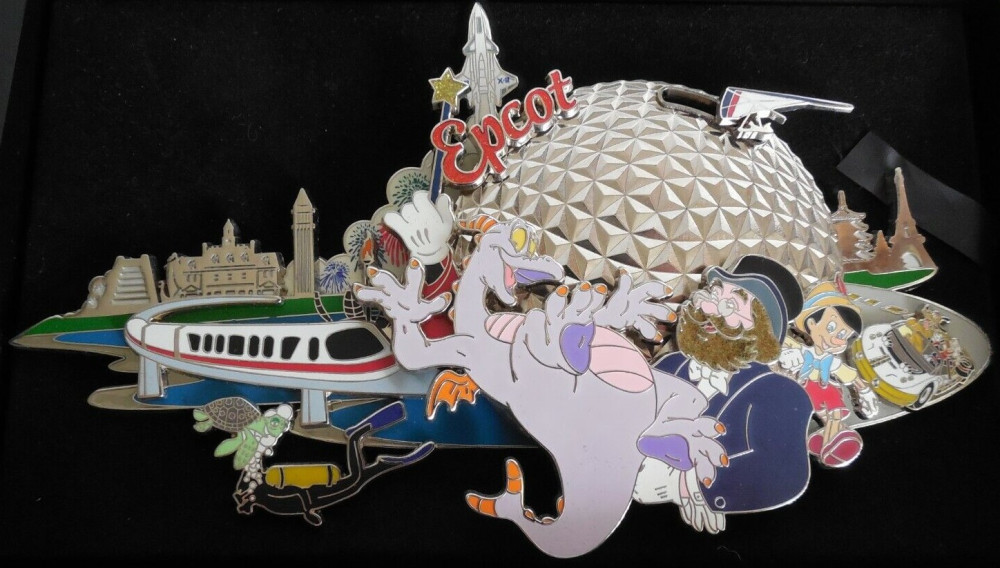 75890 - Epcot - Four Park Super Jumbo Pin Collection - Walt Disney ...