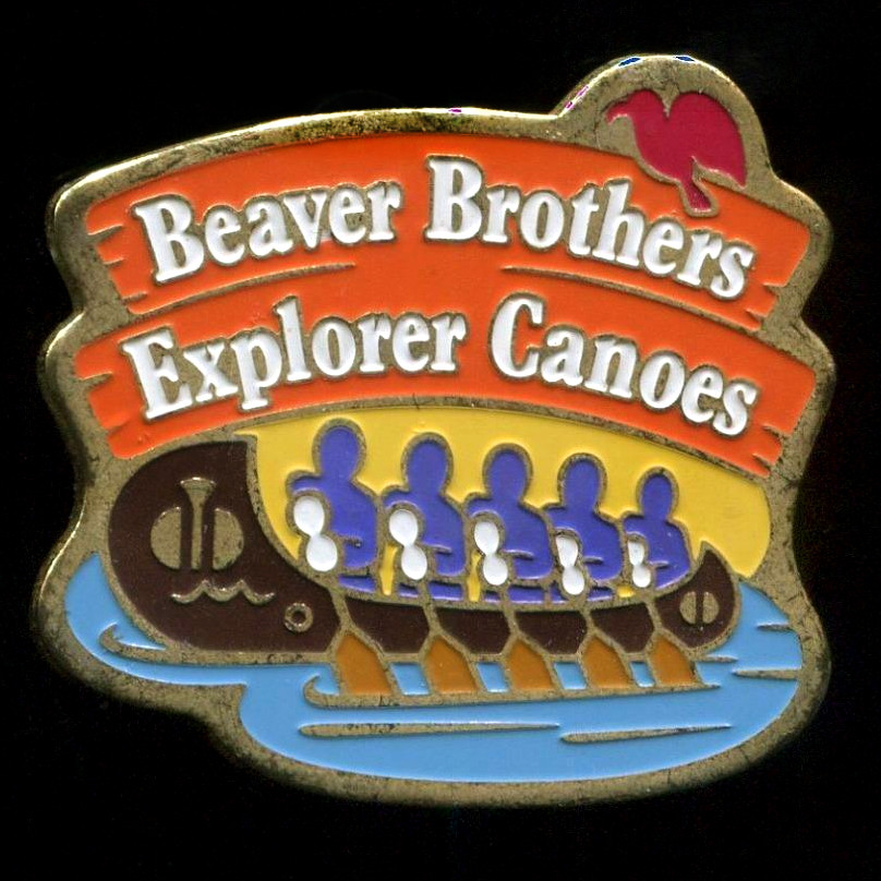 75922 - Beaver Brothers Explorer Canoes - Soft Enamel Attractions ...