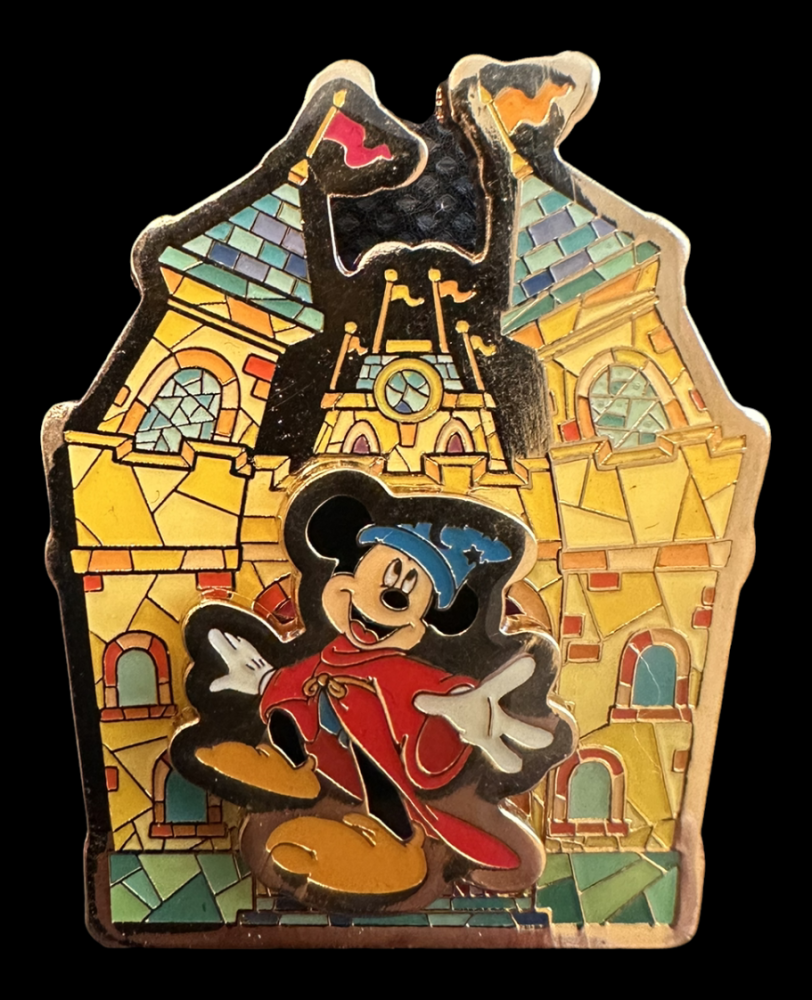 76112 - Sorcerer Mickey Spinner Pin - 15 Years of Shibuya Koen-Dori - Disney Store Japan Disney Pin