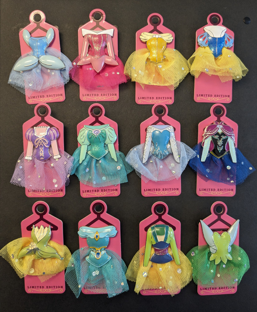 Tulle Princess Dress Collection Disney Trading Pin Series | Pin & Pop