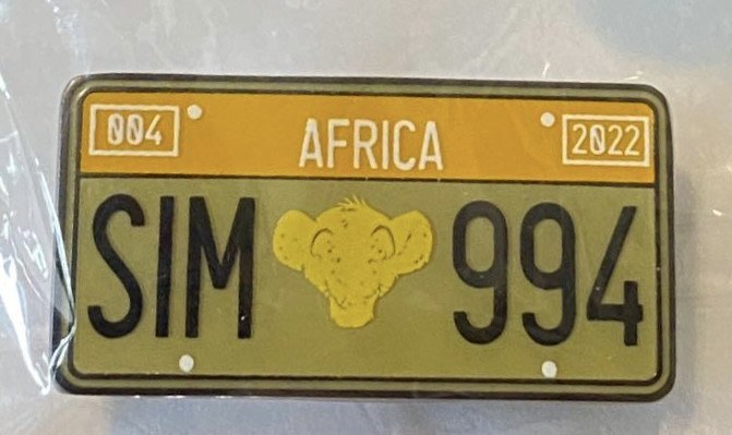 76928 - Simba License Plate - Pin Trading Carnival 2022 - Hong Kong ...