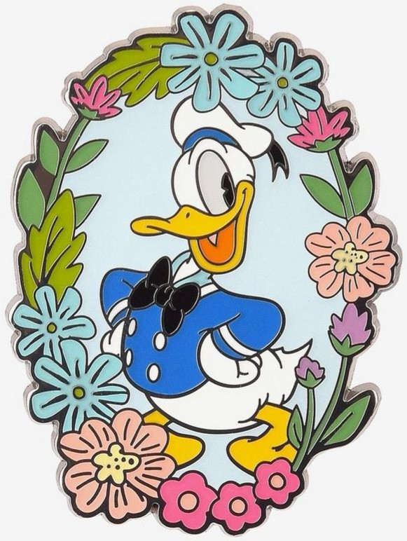 76940 - Donald Duck Flower Border Portrait - Boxlunch - Disney - Misc ...