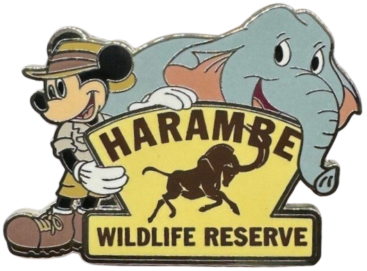 77212 - Mickey and Elephant with Harambe Wildlife Reserve Sign - Disney ...