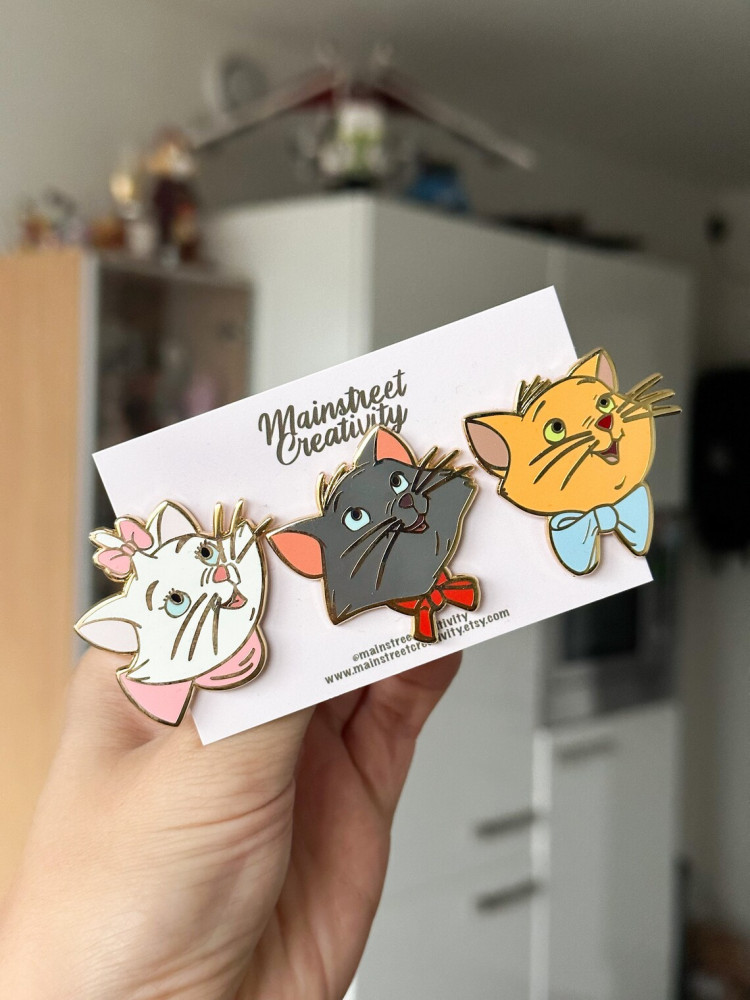 77226 - Marie, Toulouse, & Berlioz Set - Fantasy Pin Series: MainStreetCreativity - Fantasy ...