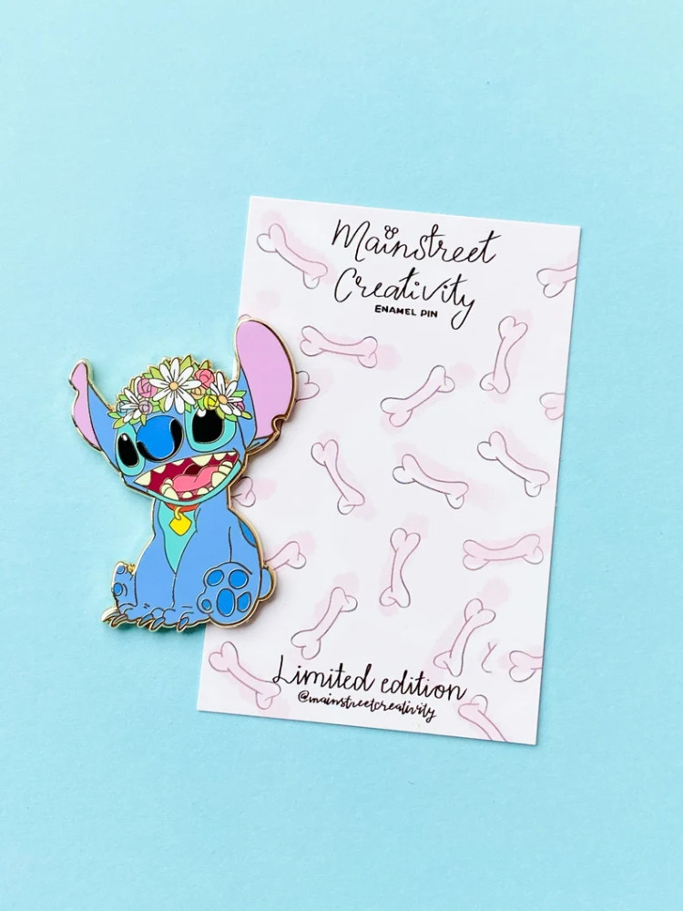 77256 - Stitch Flower - Fantasy Pin Series: MainStreetCreativity - Fantasy Unlicensed Disney Pin
