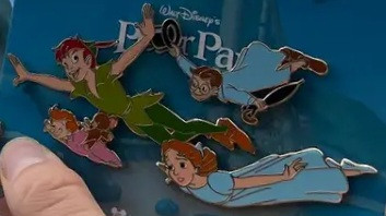 77621 - Peter Pan and the Darlings Flying - Peter Pan - Disneyland ...