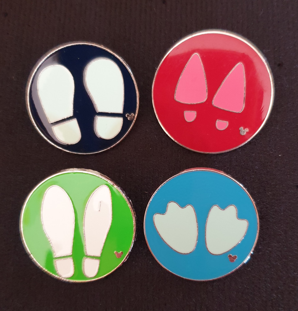 77719 - Complete Set - 2008 Hidden Mickey - Character Footprints - Walt ...