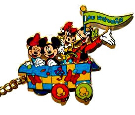 77842 - Mickey, Minnie, Goofy & Clarabelle - DLRP Pin of the Month ...