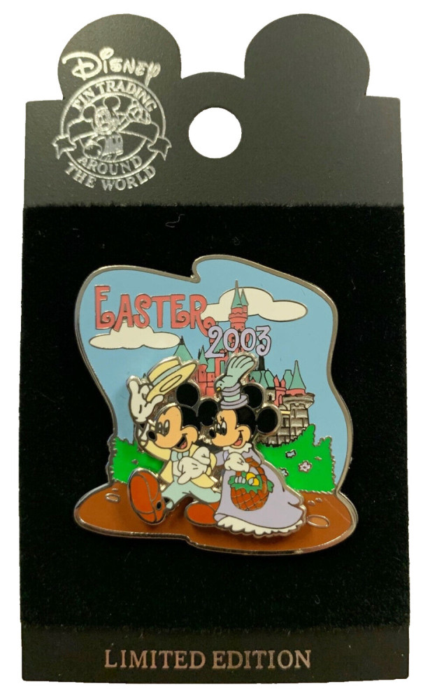 78159 - Mickey and Minnie Stroll - Easter 2003 - Disneyland Resort Disney Pin