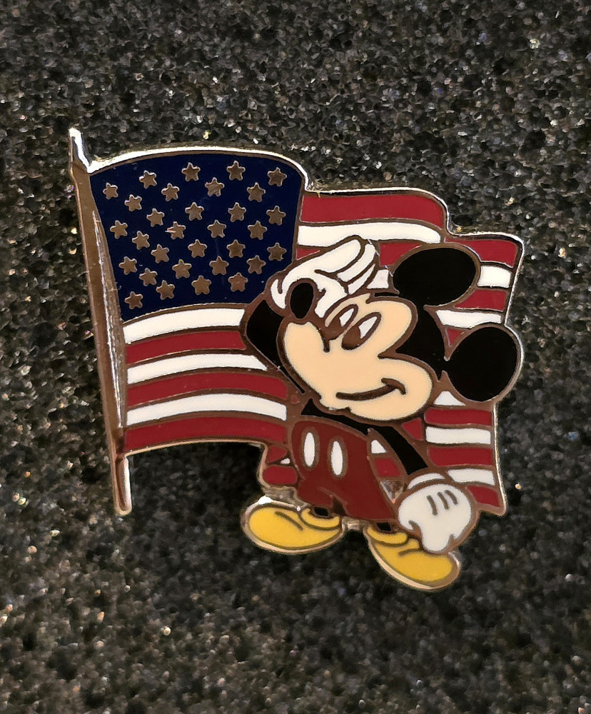 78511 - Mickey Saluting American Flag - Patriotic Mickey - Misc ...
