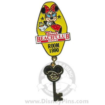78831 - Beach Club Resort Room 1990 - Minnie Mouse - Resorts Room Keys ...