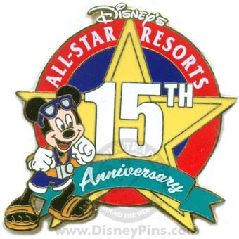 79026 - 15th Anniversary - Mickey Mouse - Disney's All-Star Resorts ...