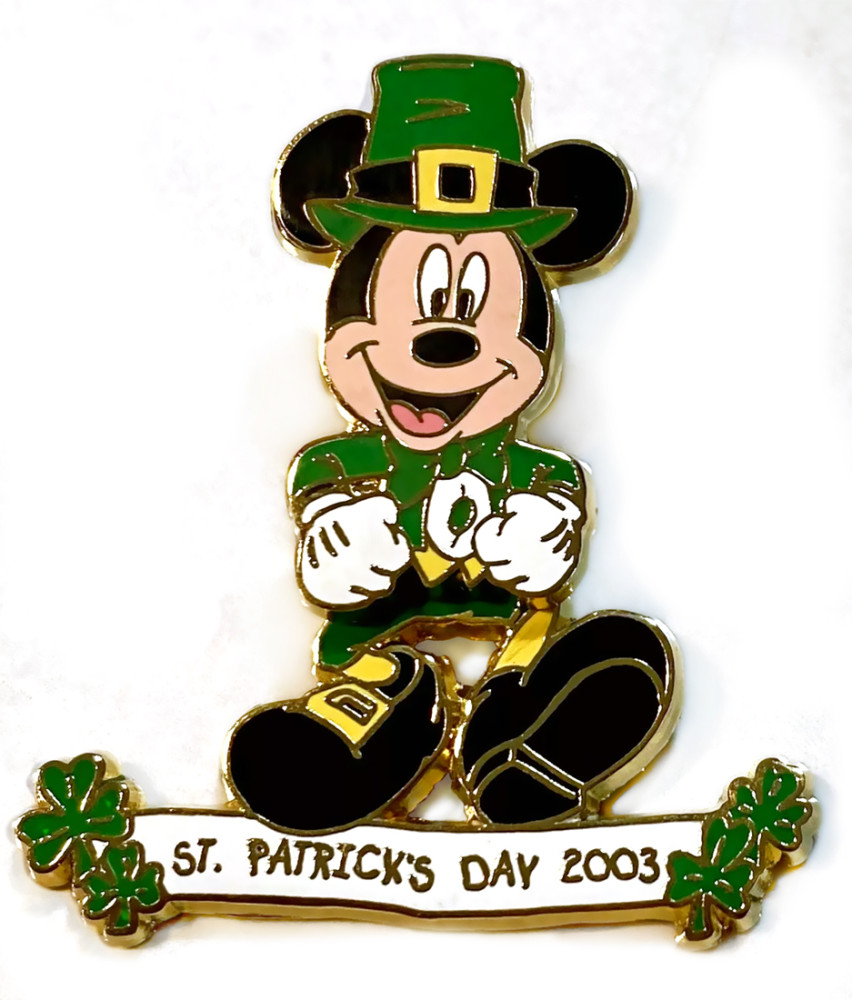 79355 - Mickey Mouse - St. Patrick's Day - Walt Disney World Disney Pin