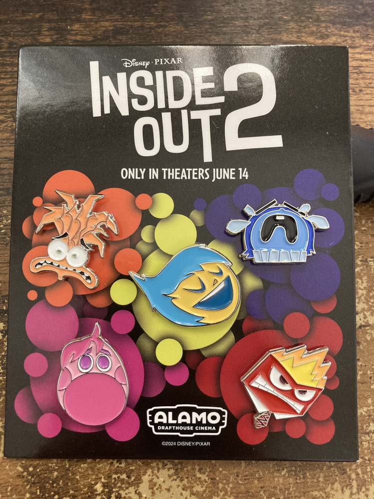 Inside Out 2 Stylized Character Faces - Alamo Cinema Promotional Set ...