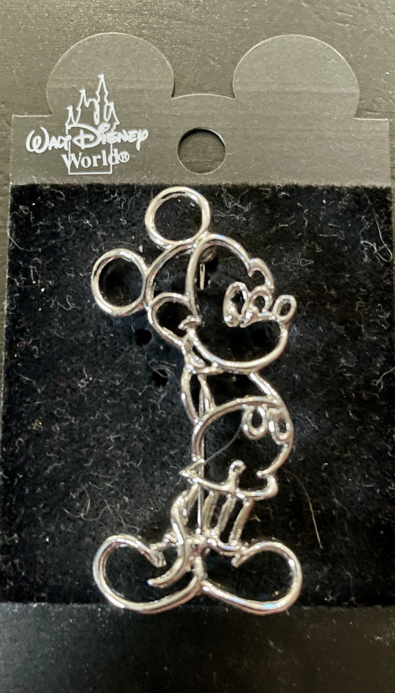 80296 - Wire Full Figure Mickey (silver) - Mickey Mouse - Disneyland ...