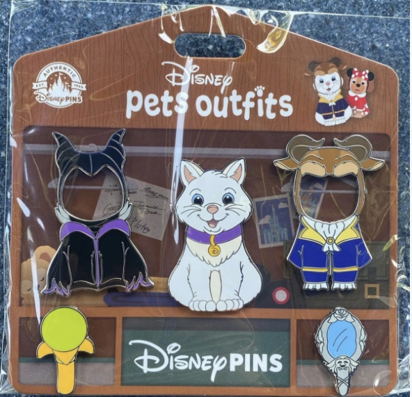 80616 - White Cat with Maleficent and Beast Outfits - Pets Outfits ...