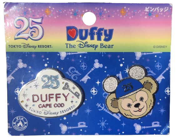 81355 - Duffy Name Tag Pin Set - Full Set - Tokyo Disneyland 25th ...