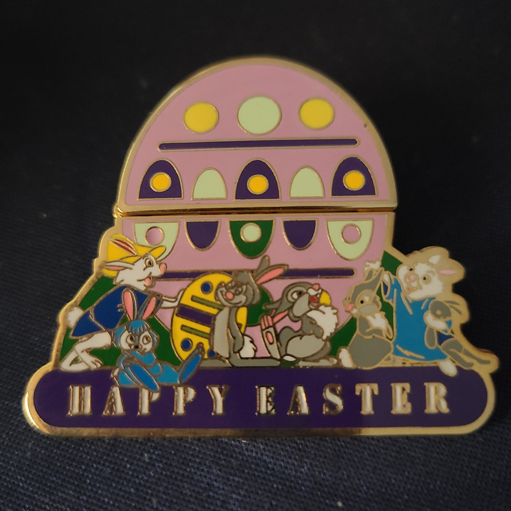 81455 - Happy Easter Hinged Egg full of Rabbits - Easter 2001 - Walt ...