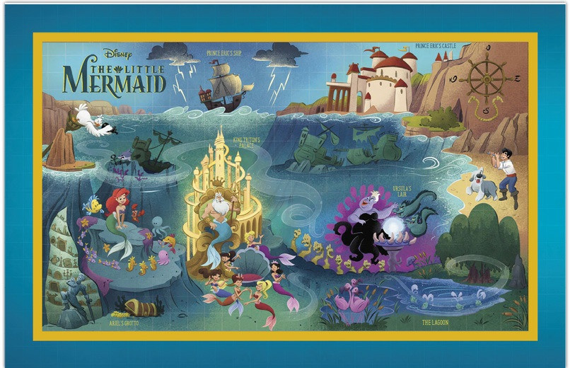82459 - The Little Mermaid Map Set - Full Set - D23 Expo 2024: Disney ...