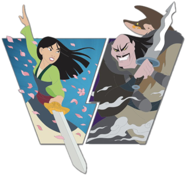 82568 - Mulan vs Shan Yu Set - Full Set - D23 Expo 2024: Disney Heroes ...
