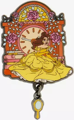 82709 - Belle - Hot Topic - Disney Princess Clocks - Loungefly Disney Pin