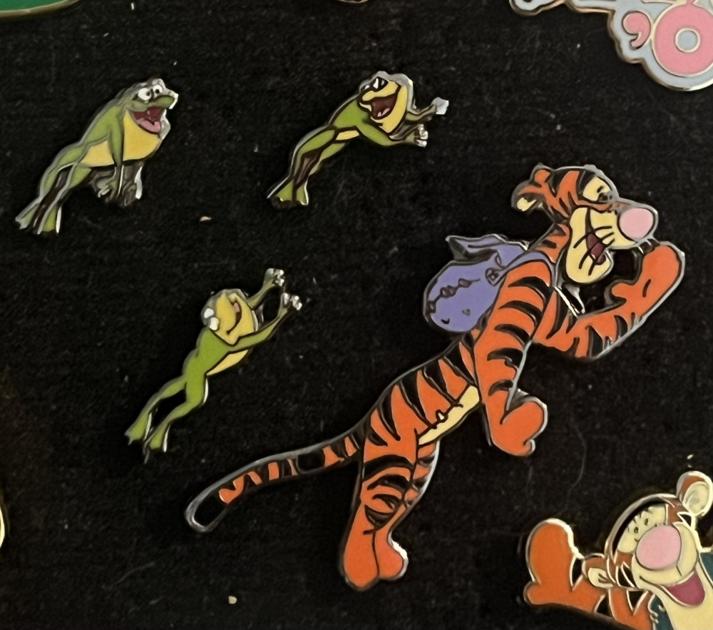 84305 - Tigger Jumping with Three (3) Frogs - Winnie the Pooh ...