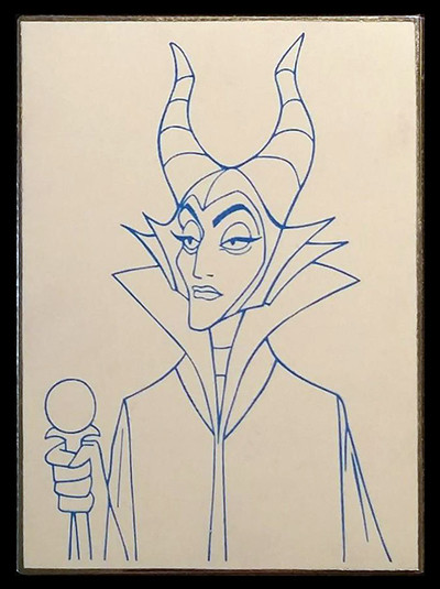 84558 - Maleficent - How to Draw Blue Line - Disney Auctions Disney Pin