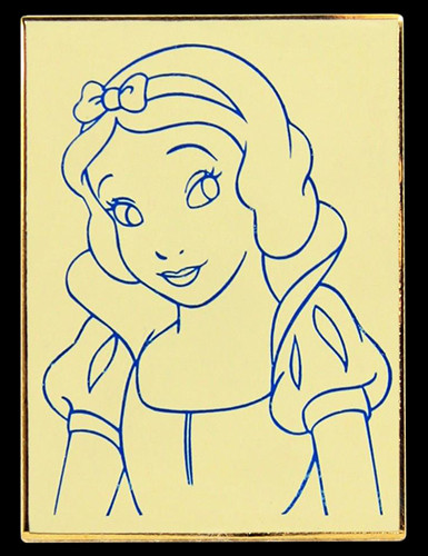 84560 - Snow White - How to Draw Blue Line - Disney Auctions Disney Pin