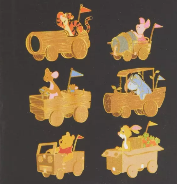 86040 - Pooh Character Car Full Set - Boxlunch - Winnie the Pooh ...