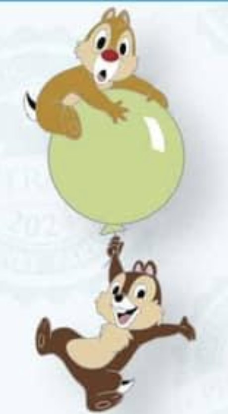 86207 - Chip and Dale - Characters with Balloon - Disneyland Resort ...