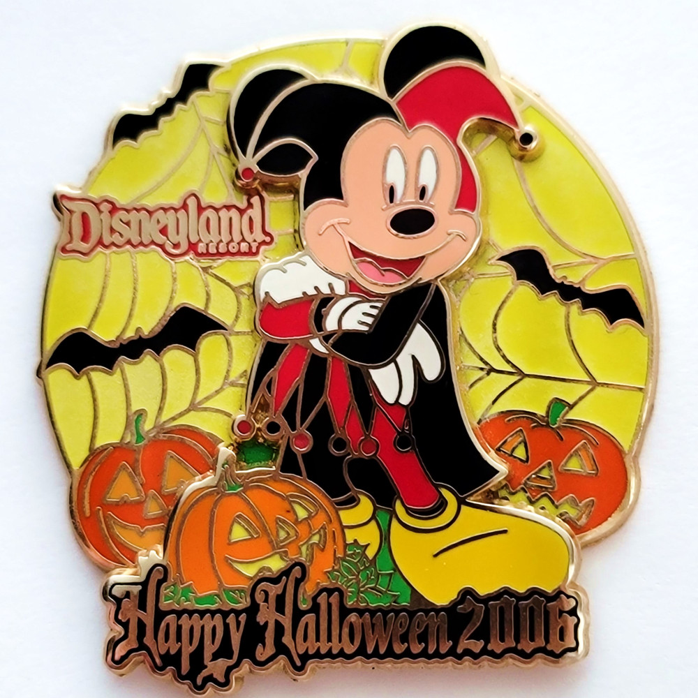 87298 - Jester Mickey - Halloween 2006 - Disneyland Resort Disney Pin