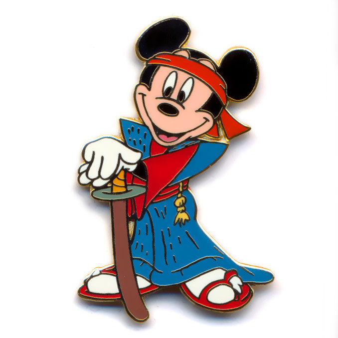 8779 - Samurai Mickey Mouse - International Mickey Series - Disneyland Resort Disney Pin
