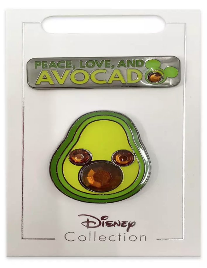 88356 - Peace, Love, and Avocado 2-Pin Set - Disney Flair Collection