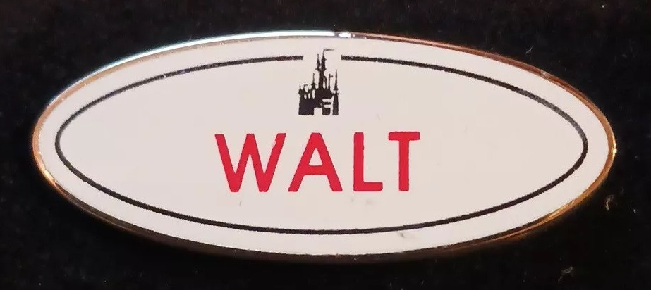 88412 - White - Castle Logo - Walt Name Tag - Walt Disney Imagineering ...