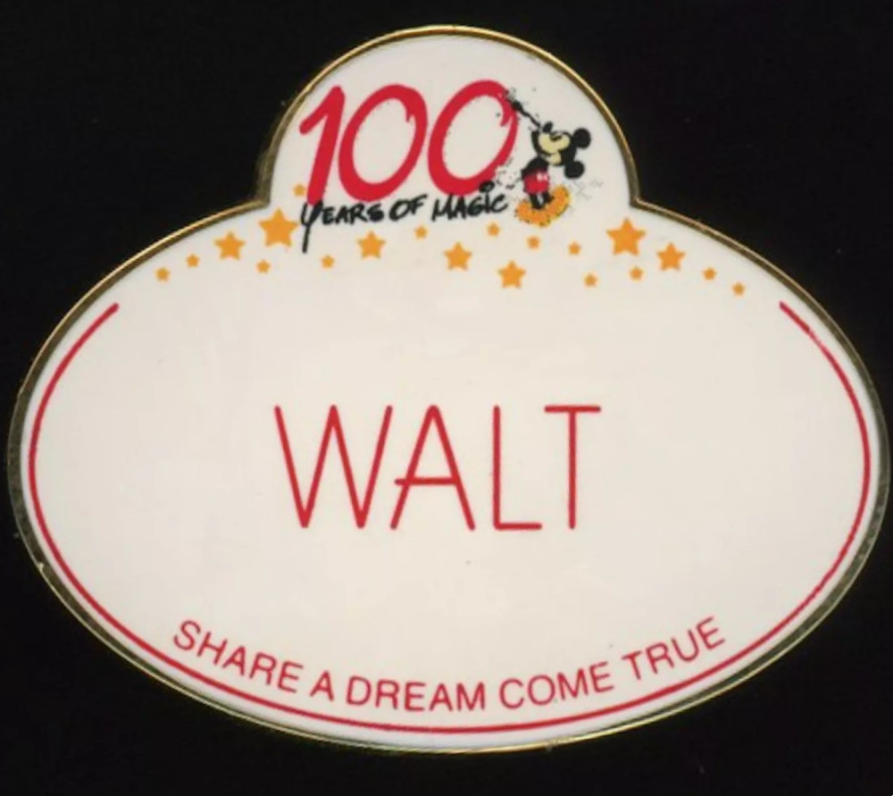88416 - 100 Years of Magic - Cast Exclusive - Walt Name Tag - Walt ...