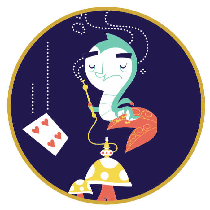 88690 - Caterpillar - Acme HotArt Alice in Wonderland - Dave Perillo ...