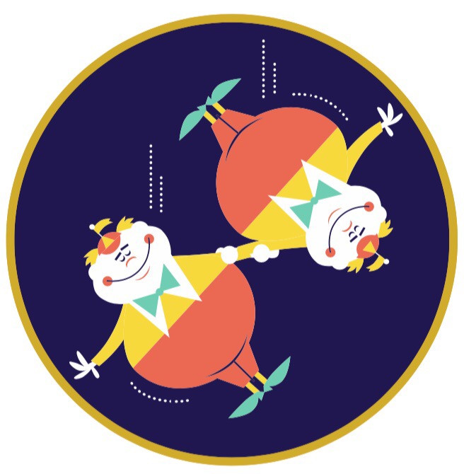 88691 - Tweedledum & Tweedledee - Acme HotArt Alice in Wonderland ...