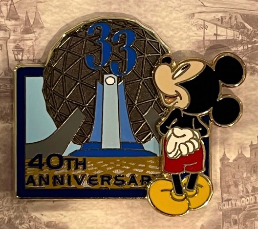89108 - Epcot - Mickey - Epcot 40th Anniversary - Spaceship Earth ...