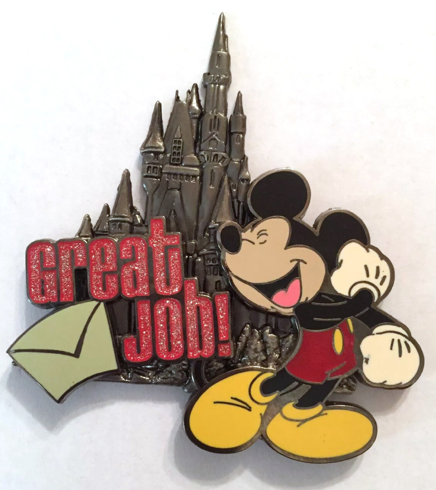 89698 - Great Job Letter - Mickey Mouse and Cinderella Castle - Cast ...