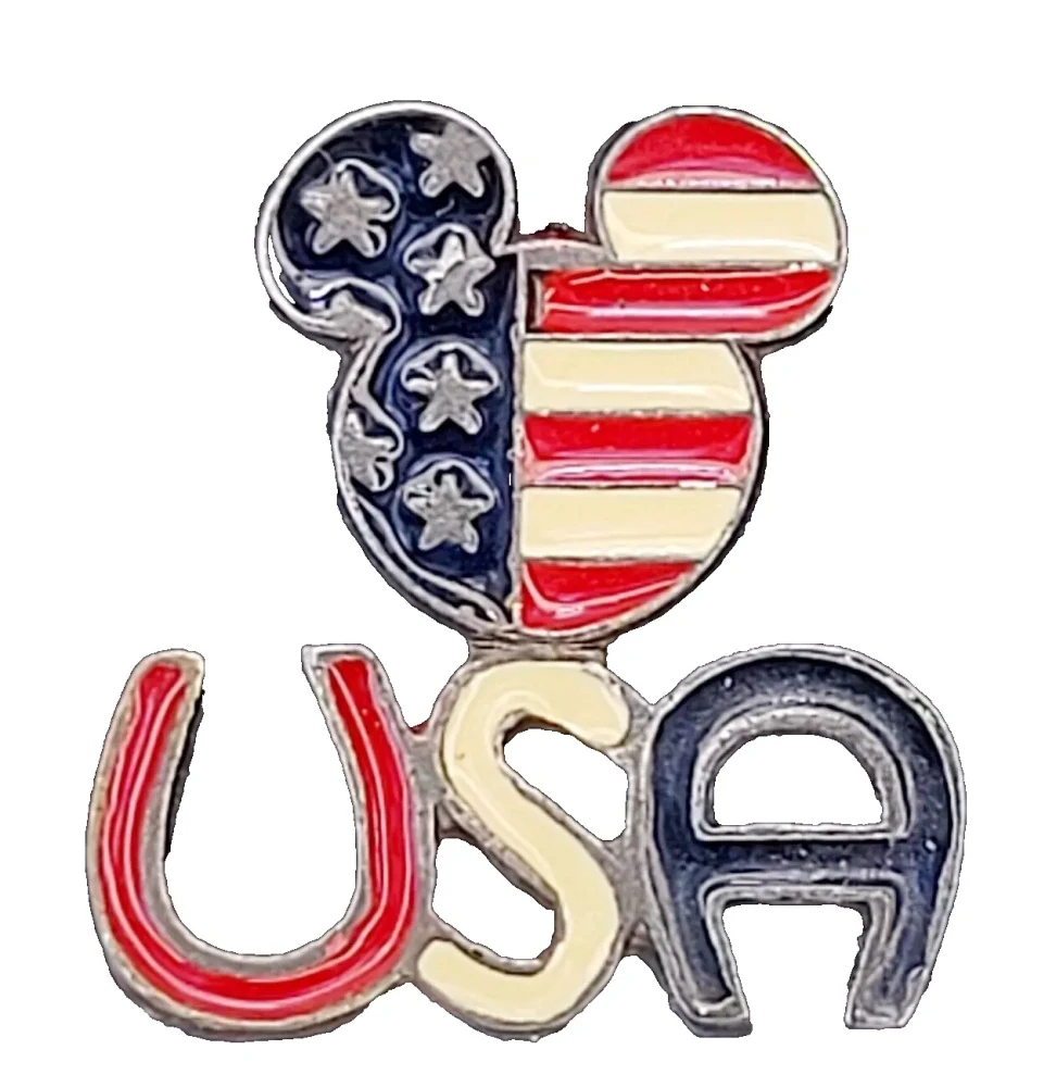 89767 - USA - Flag - Mickey Head Icon - Walt Disney World Disney Pin