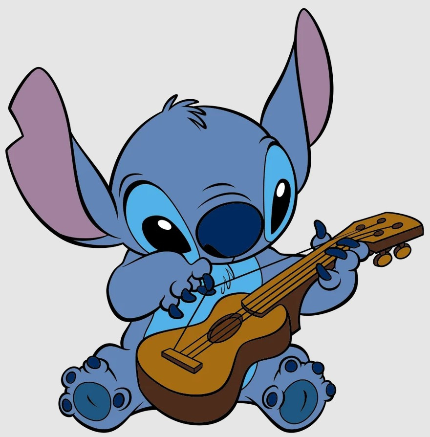 89775 - Stitch Playing a Ukulele - Y429 - Lilo and Stitch Mini FiGPin ...