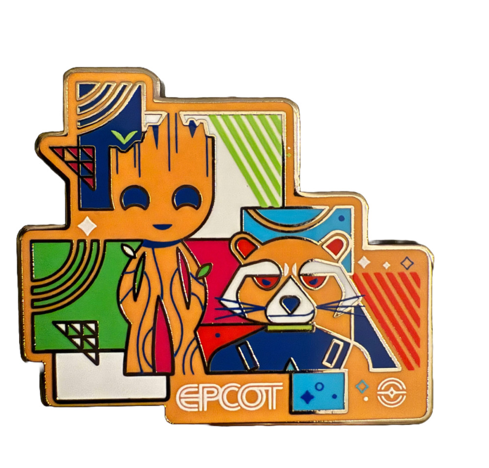 89981 - Groot and Rocket - EPCOT Rectangular Retro Mystery Collection ...
