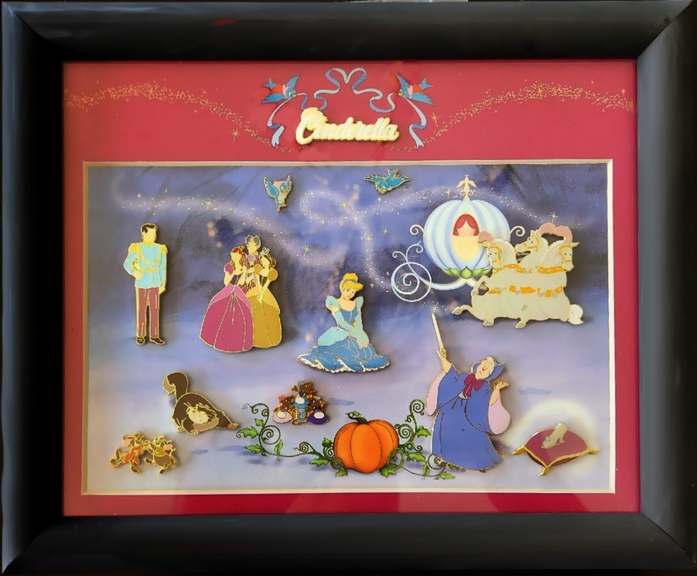 90029 - Whole Set - Cinderella 12 Pin Frame Set - Walt Disney World ...