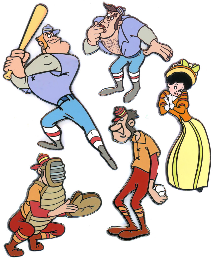 90353 - Full Set - Casey at the Bat 5 Pin Boxed Set - Disney Store US ...