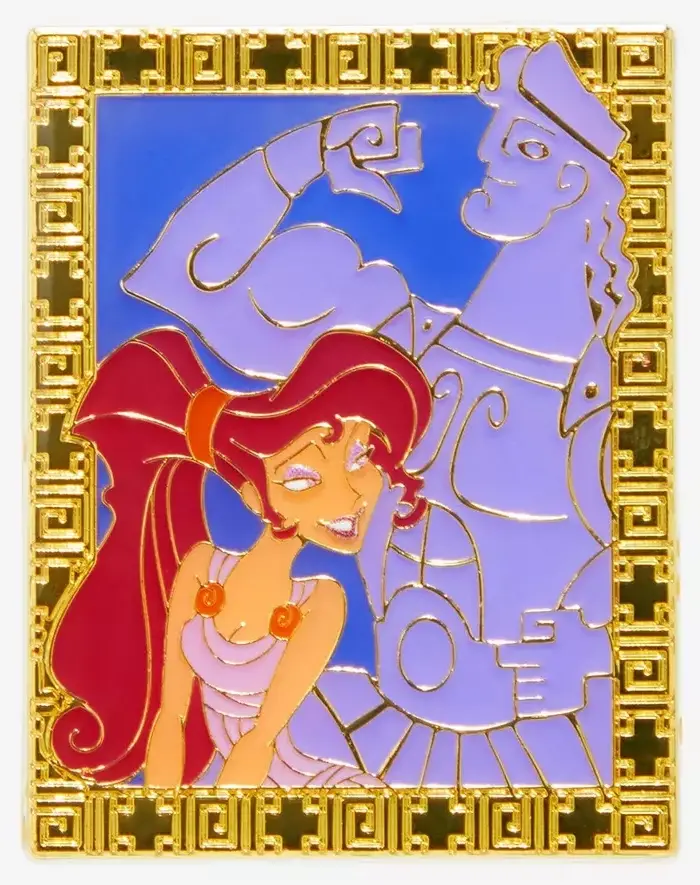 90494 - Meg & Hercules Frame - Boxlunch - Disney - Loungefly Disney Pin